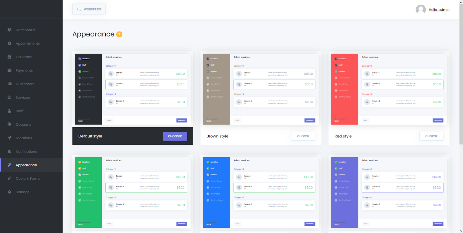 Multiple Templates and Customizable Design – ZICAP