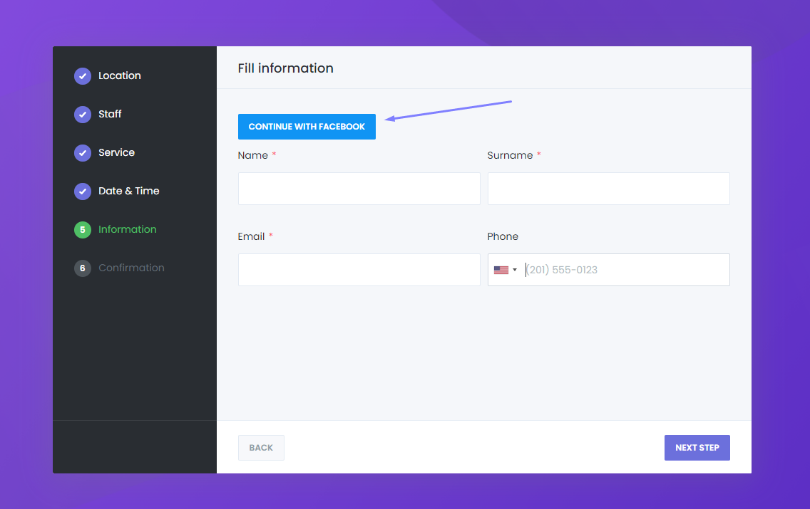 Continue with Facebook button – ZICAP